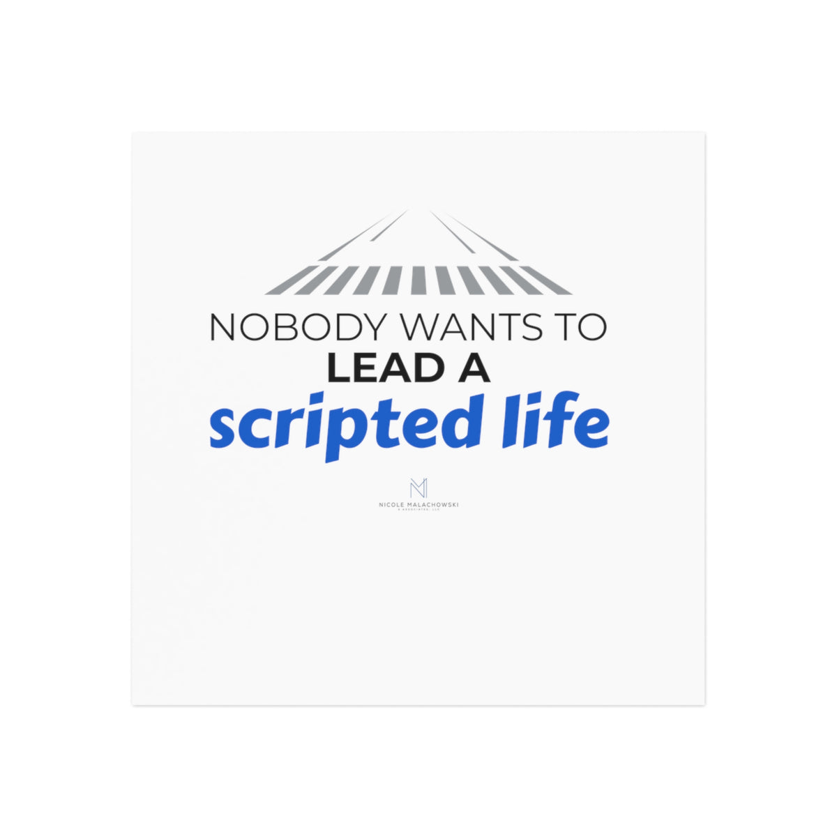 "Scripted Life" Square Magnet – Nicole Malachowski
